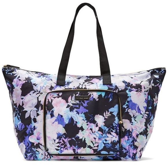 Victoria's Secret | Bags | Nwt Vs Large Lilac Florar Weekender Bag ...